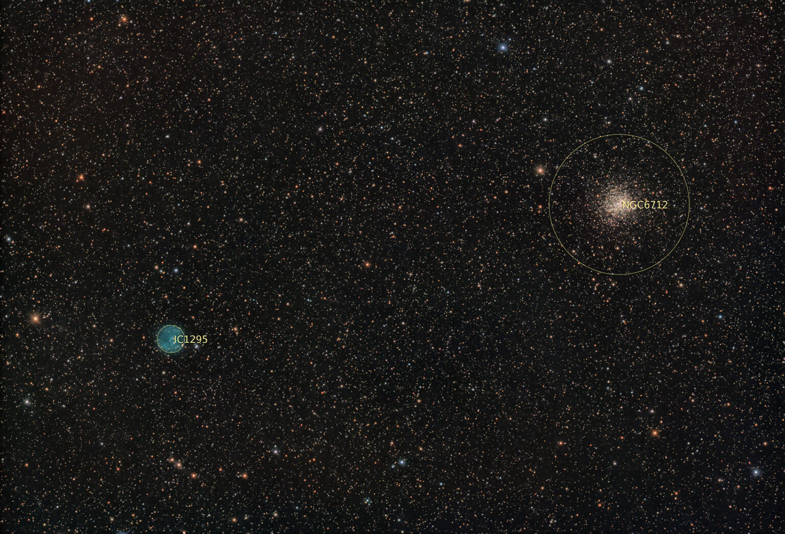 星野（NGC6712/IC1295） | 天体写真ギャラリー